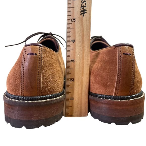 Ted Baker | Shoes | Ted Baker London Brown Suede Leather Cap Toe Derby ...